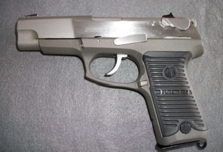 RUGER, STURM MODEL P-89, 9MM, DC, SS, DOUBLE ACTION 1993 & FACTORY CASE ...