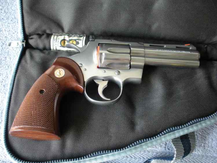 1981 COLT PYTHON 4″ STAINLESS STEEL – Yuma – Pistols | Gun Trader AZ