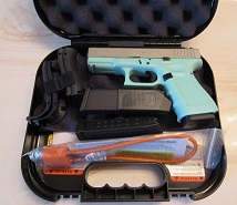 GLOCK G19 GEN 4 ROBINS EGG BLUE Apollo Custom 9MM – Arizona – Semi Auto ...