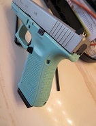 GLOCK G19 GEN 4 ROBINS EGG BLUE Apollo Custom 9MM – CASE GANDE ...