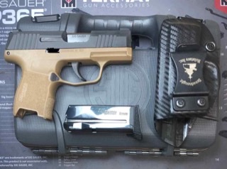 Sig Sauer P365 FDE w/night sights,holster and case – surprise – Pistols ...