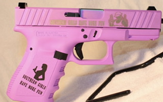 Glock Model 19, Gen 3, Custom Purplexed, Engraved Southern Girls, 9MM ...