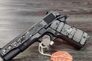 COLT 1911 AZTEC ENGRAVED COLT BLUED FINISH GOVERNMENT 1911 45ACP COLT ...