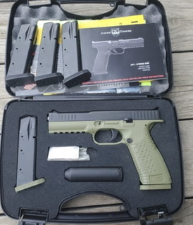 Rare Arsenal Strike One 9MM Pistol Green Frame With 5 Magazines – Mesa ...