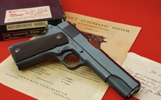 Ultra Rare Post-War 1947 Colt Commercial Government .45 Original Box ...