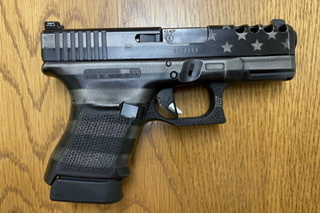 Custom Glock 30S 45 ACP with holster magazine pouch American Flag ...