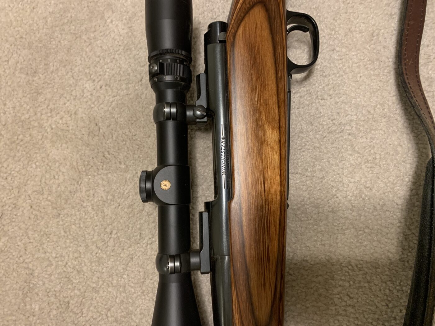 Winchester model 70, 300 WSM, Leupold 3.5 – 10 scope, Composite stock ...