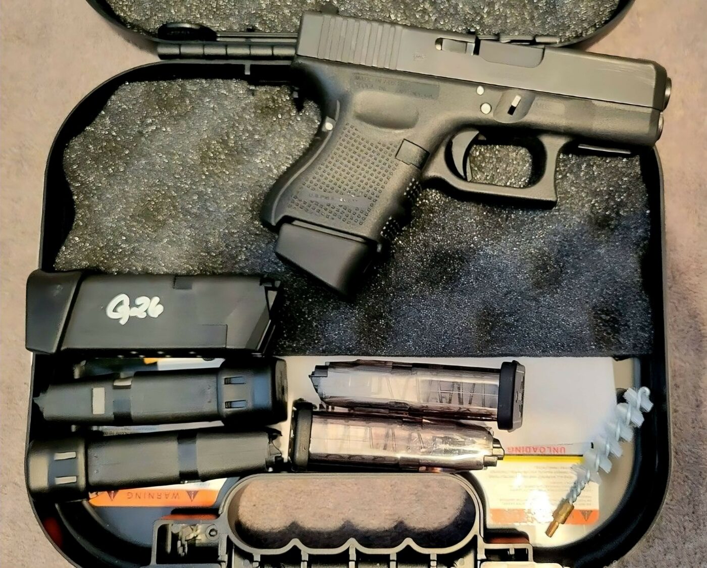 Glock G26 Gen 4, night sights, 6 mags, upgraded internals – Phoenix ...